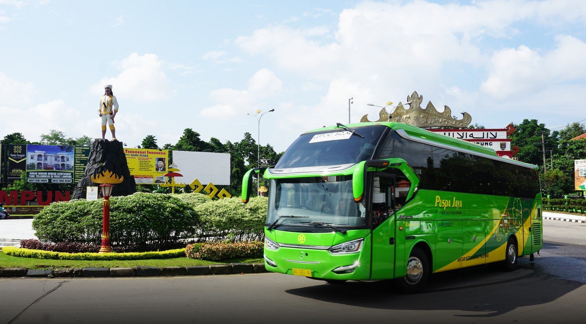 Bus Puspa Jaya Antar Kota Antar Provinsi dari Lampung ke Jogja